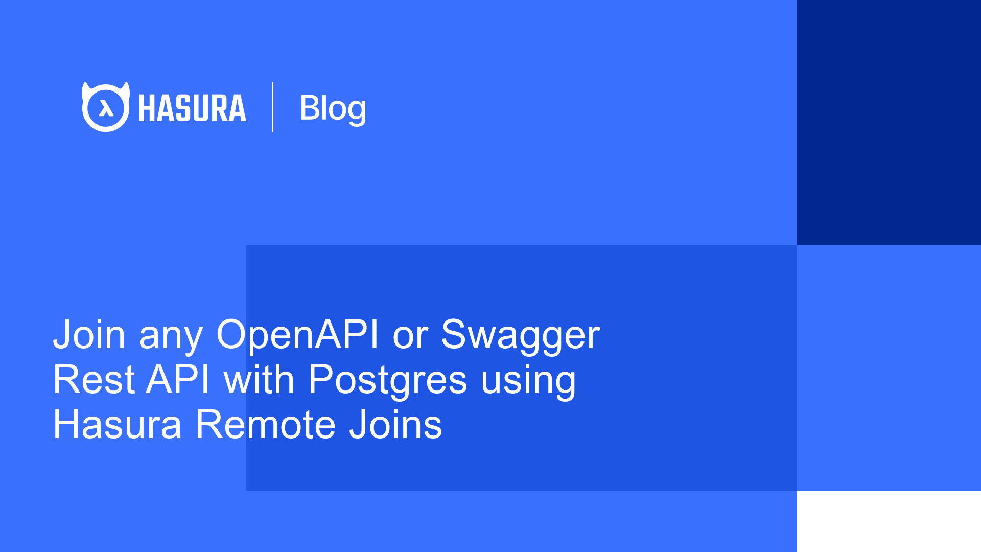 Join any OpenAPI or Swagger Rest API using Hasura Remote Joins